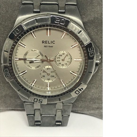 Relic | Accessories | Reliczr5539 Unisex Gray Stainless Steel Analog ...